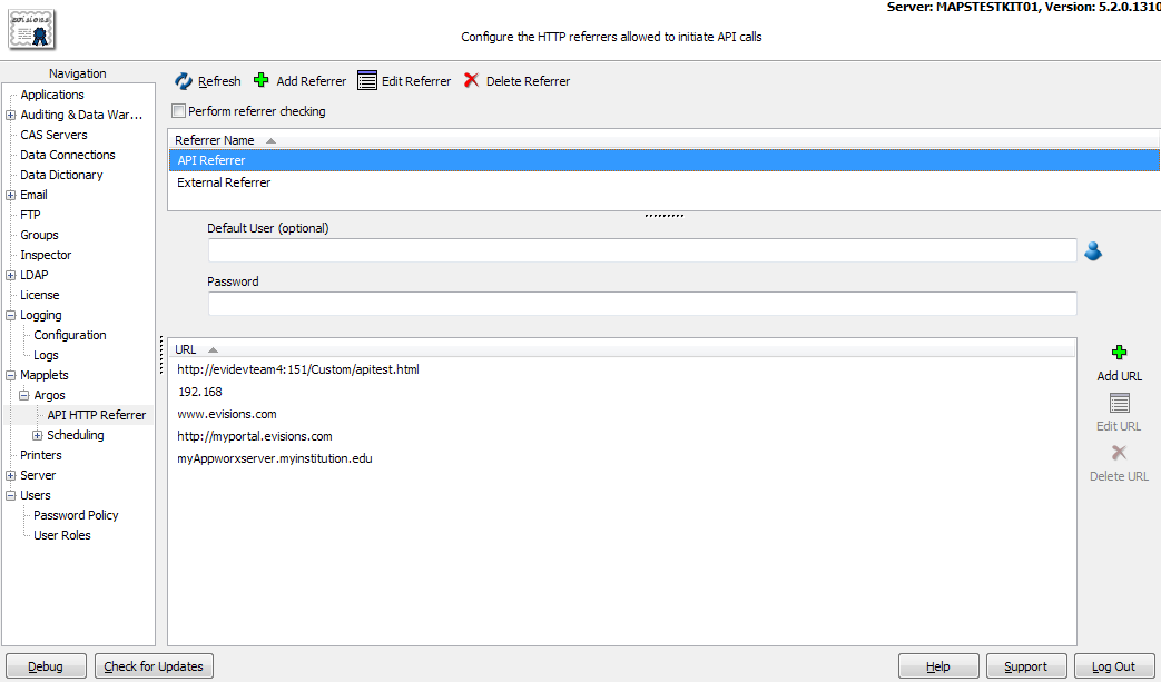 Security and User Configuration
