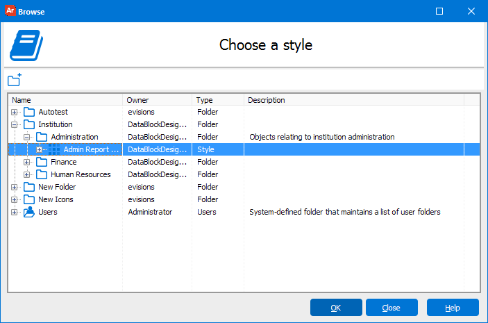 Banded Reports - Apply Style from Library