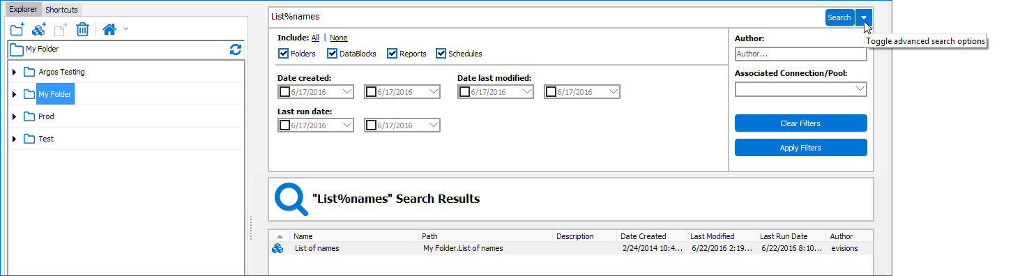 Searching for Argos Objects