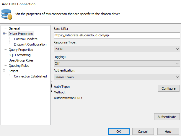 Example of Creating a REST Connector for Ellucian Ethos and Insight