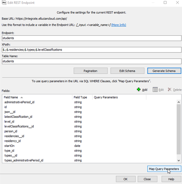 Example of Creating a REST Connector for Ellucian Ethos and Insight