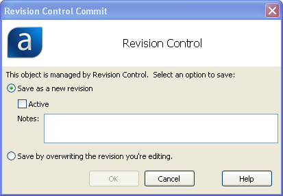 Revision Control for DataBlocks and Reports