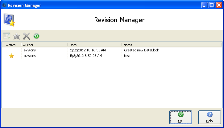 Revision Control for DataBlocks and Reports