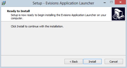 Using the Evisions Application Launcher